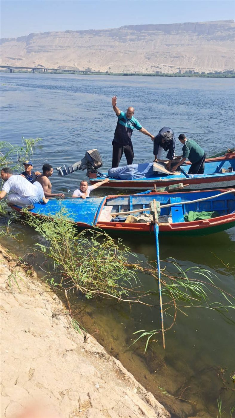 انتشال جثة شاب لقي مصرعه غرقًا في مياه النيل أمام مصنع سكر جرجا